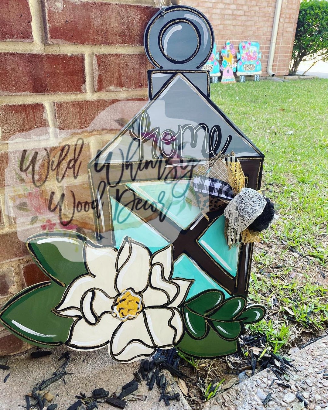 Magnolia Lantern Doorhanger Pre-order - Etsy