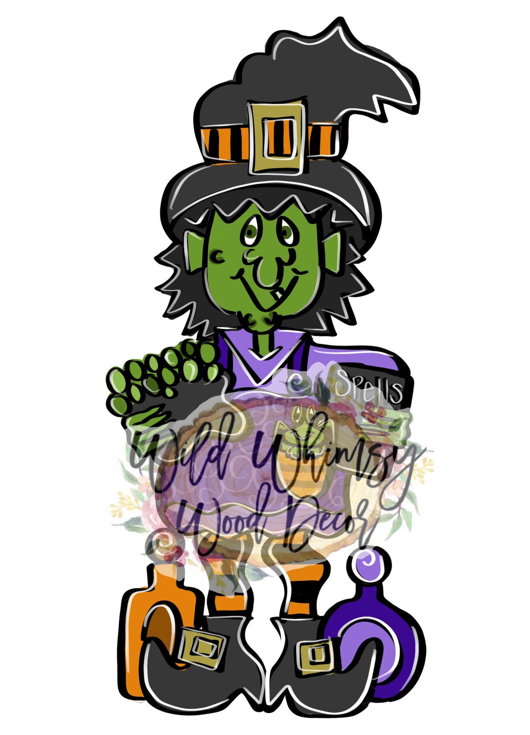 Digital Template Witch - Etsy
