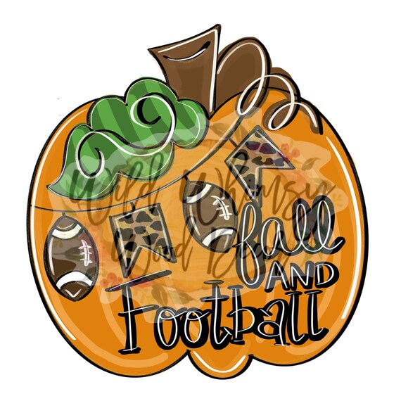 Digital Template Football and Fall - Etsy
