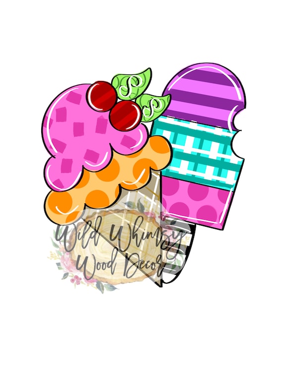 Digital Template Ice Cream Popsicle - Etsy