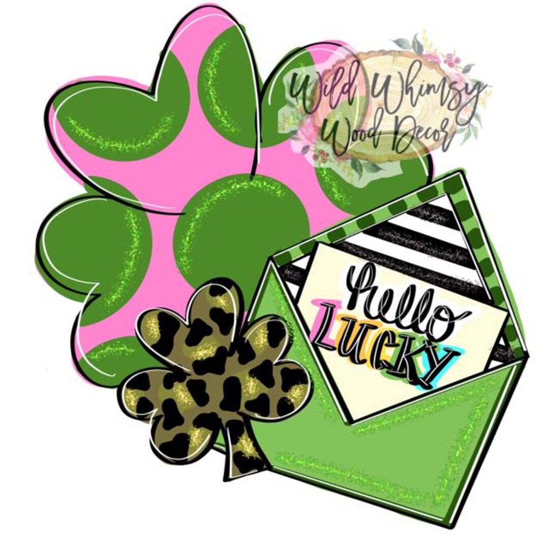 Digital Template St Patrick’s Lucky - Etsy