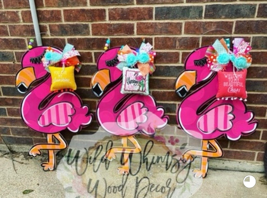 Fabulous Flamingo Doorhanger Pre-order - Etsy