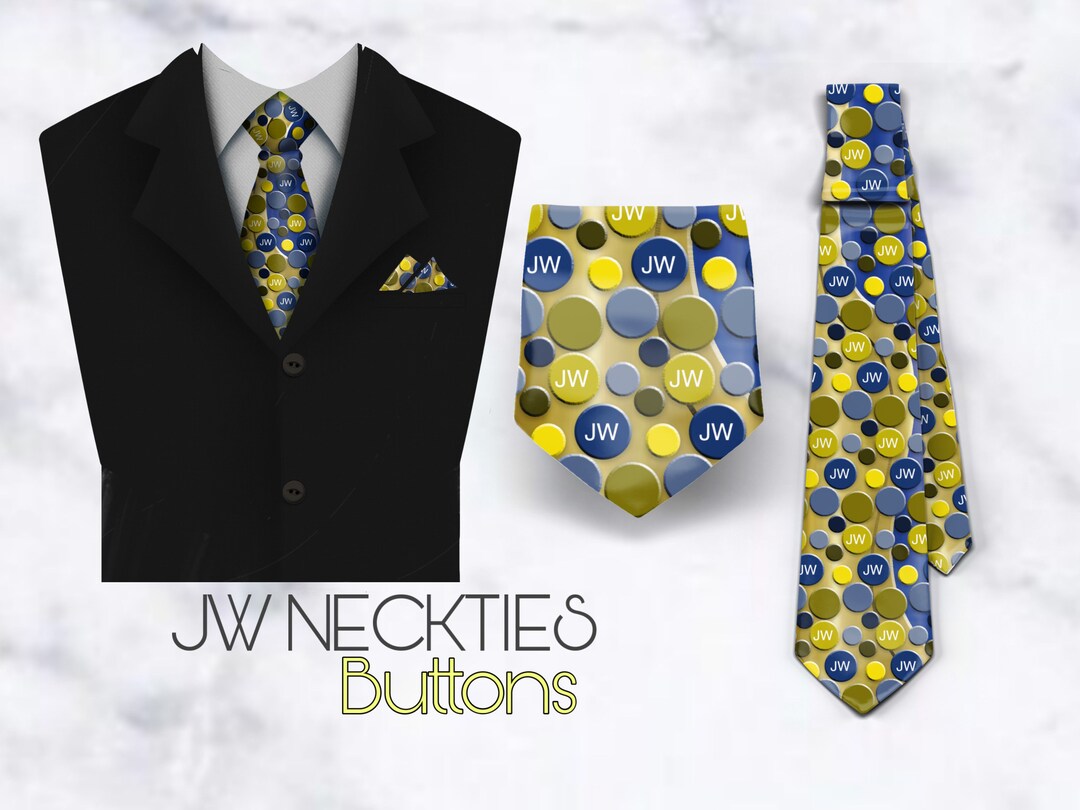 JW Theme Neckties circles Dots JW.ORG Neckties. Gift Jw Gifts - Etsy