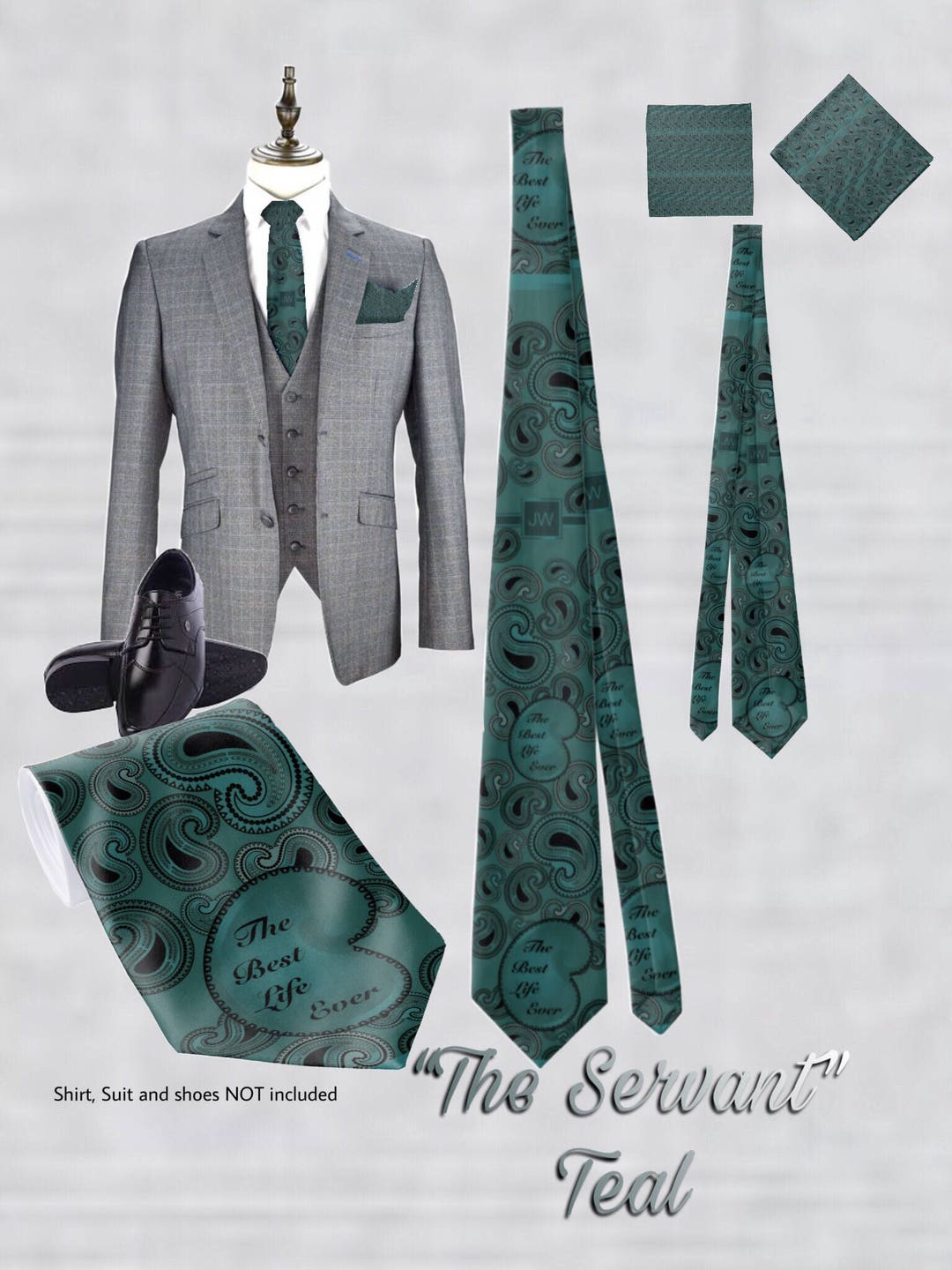 Jw Theme Necktie. the Servant Teal JW.ORG Custom Design Neckwear . 58 ...