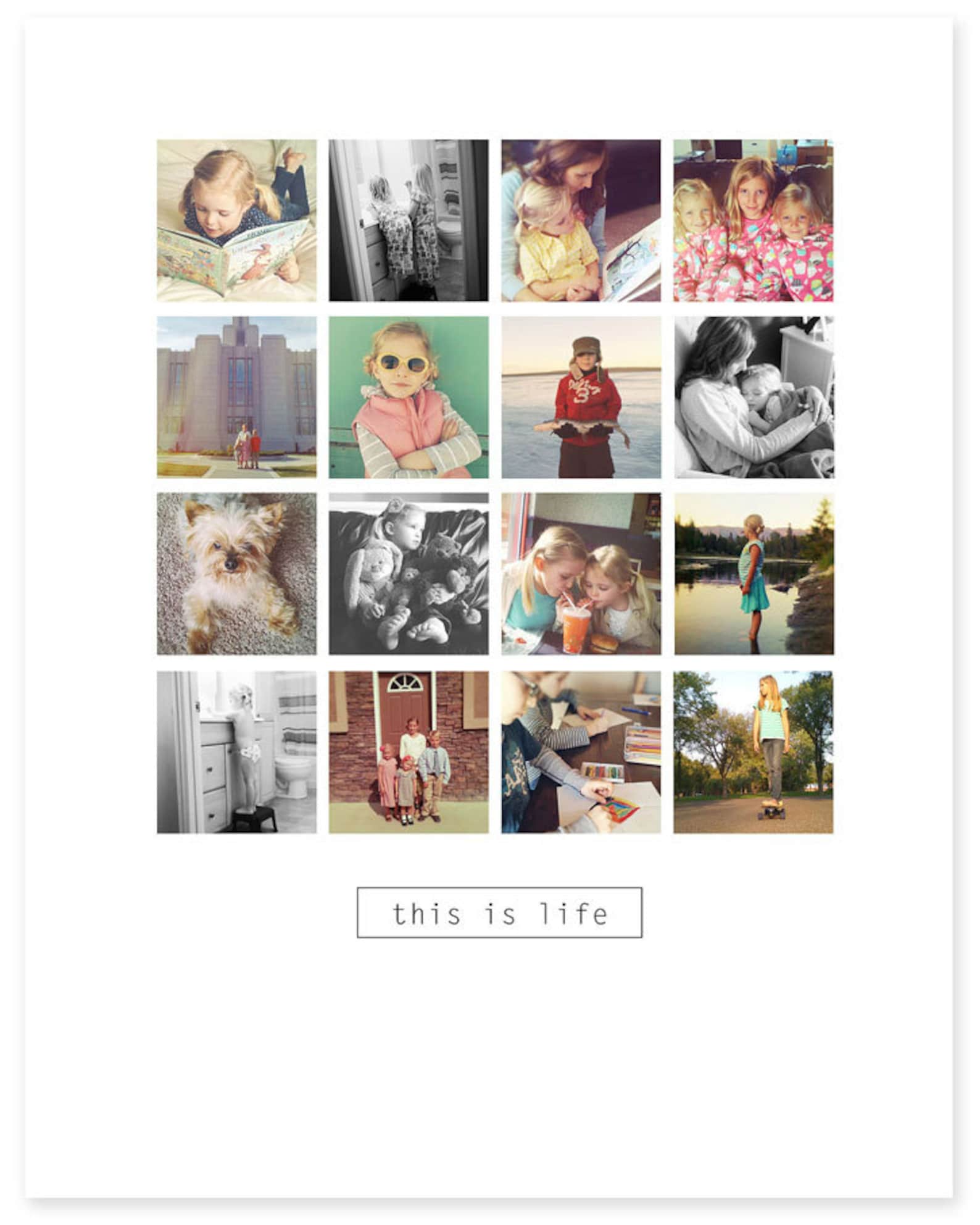 8x10 Frameable Photo Collage Set - Etsy