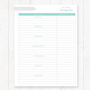 Organizational Printable Bundle Instant Download. Daily - Etsy Canada