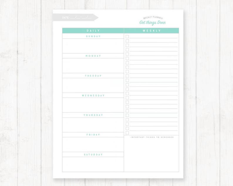Organizational Printable Bundle Instant Download. Daily - Etsy Canada