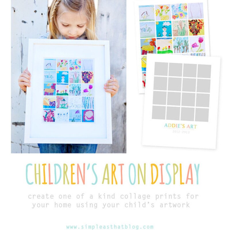 Kids Art Collage - Etsy