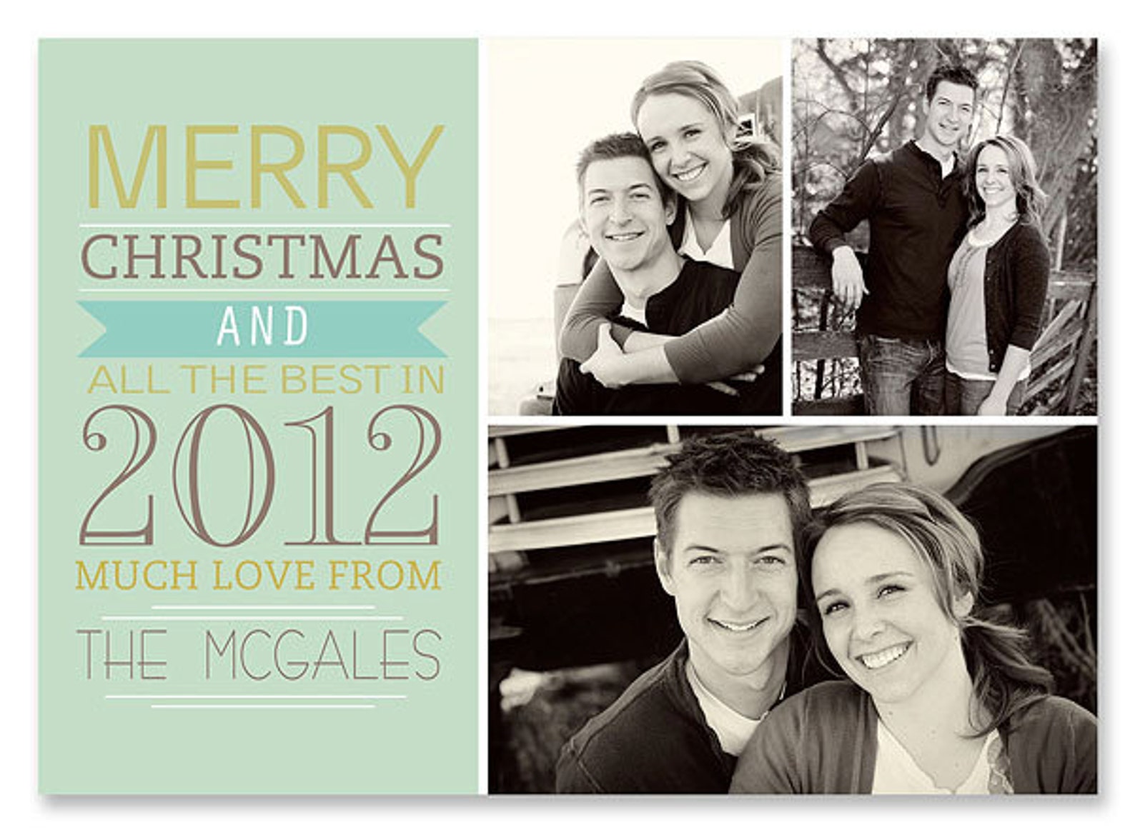 Holiday Card Template Set No. 04 - Etsy
