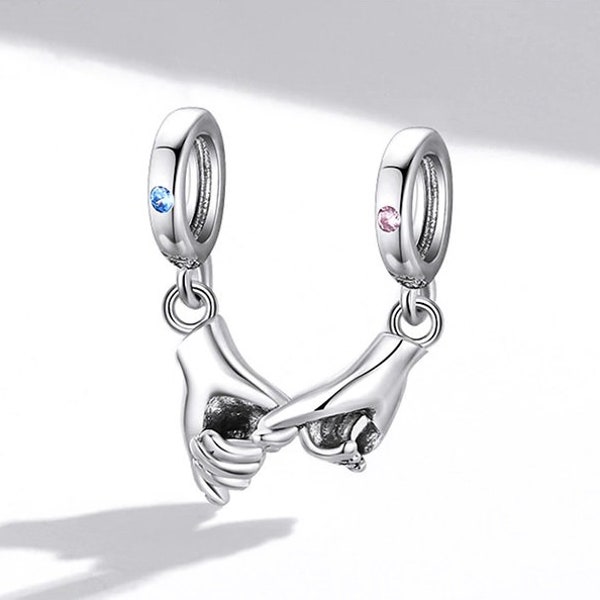 Silver Hand Charm - Etsy