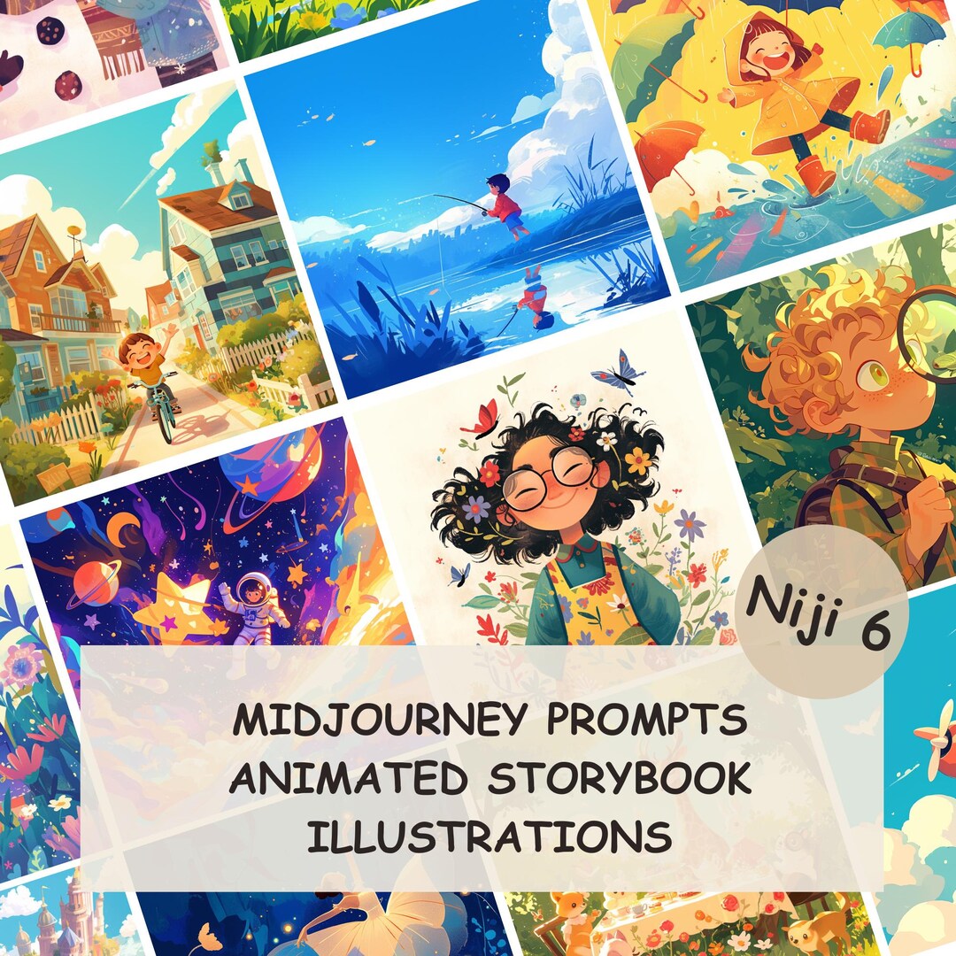 Midjourney Prompts, Animated Storybook Illustrations, Children's Book ...