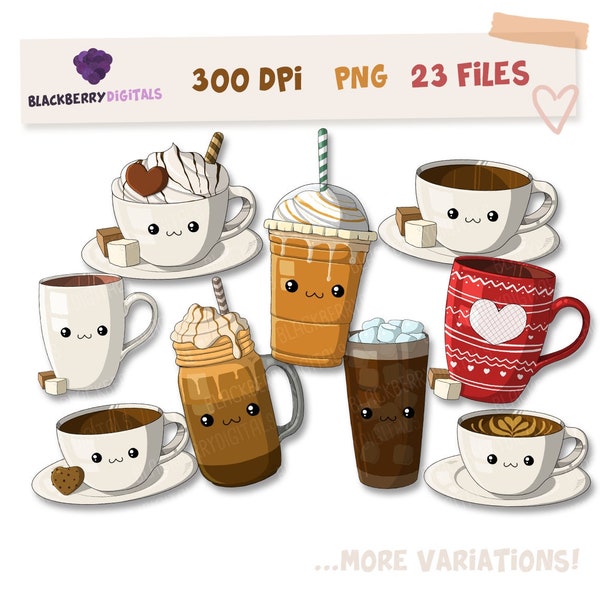 Coffee Clipart - Etsy