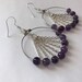 Amethyst & Chain Hoops - Etsy