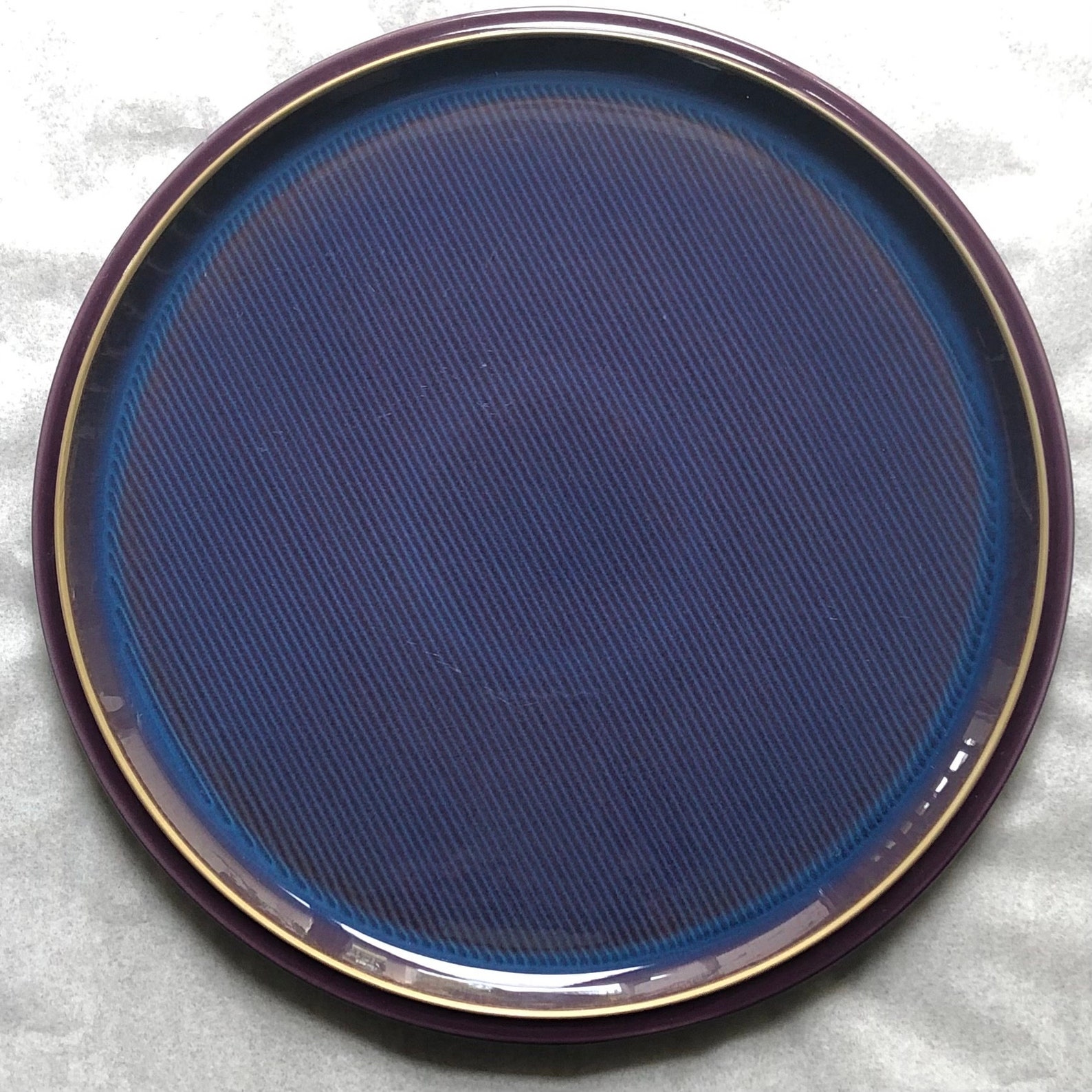 Denby Storm 13” Chop Plate, Plum Stripe - Etsy