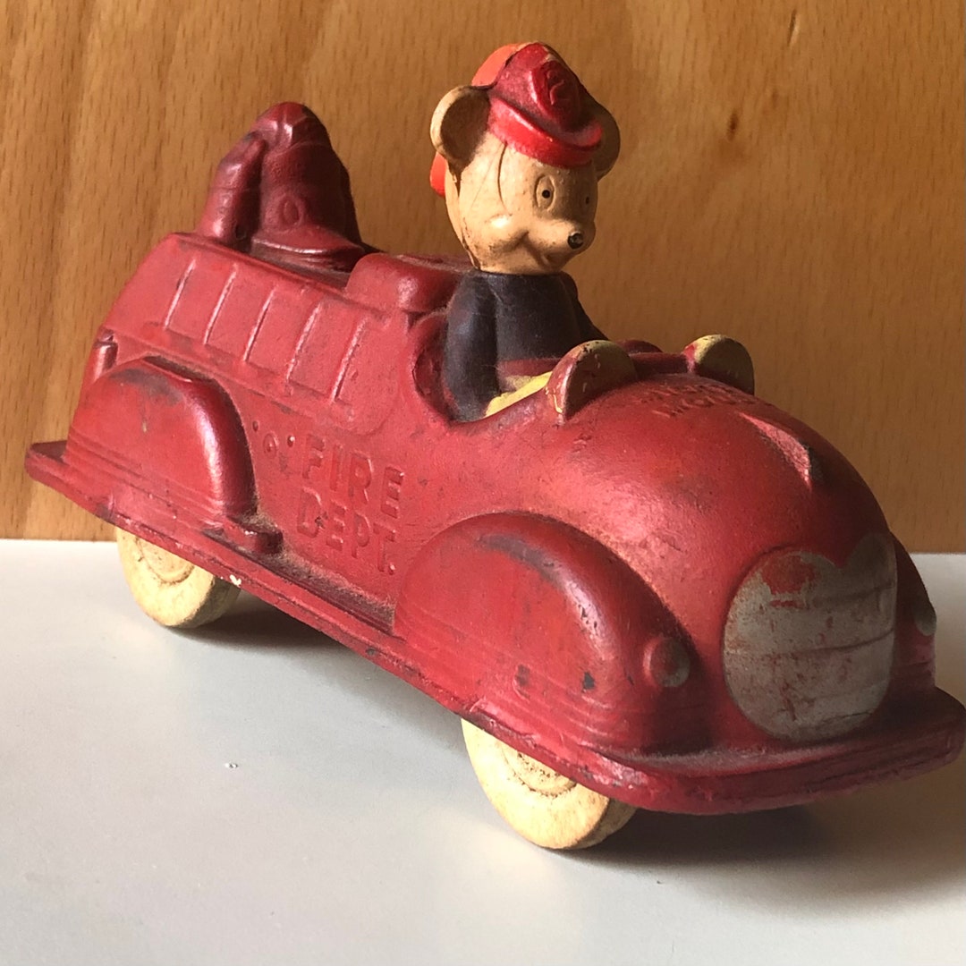 Mickey Mouse Fire Truck Vintage 1930s Disney Sun Rubber - Etsy