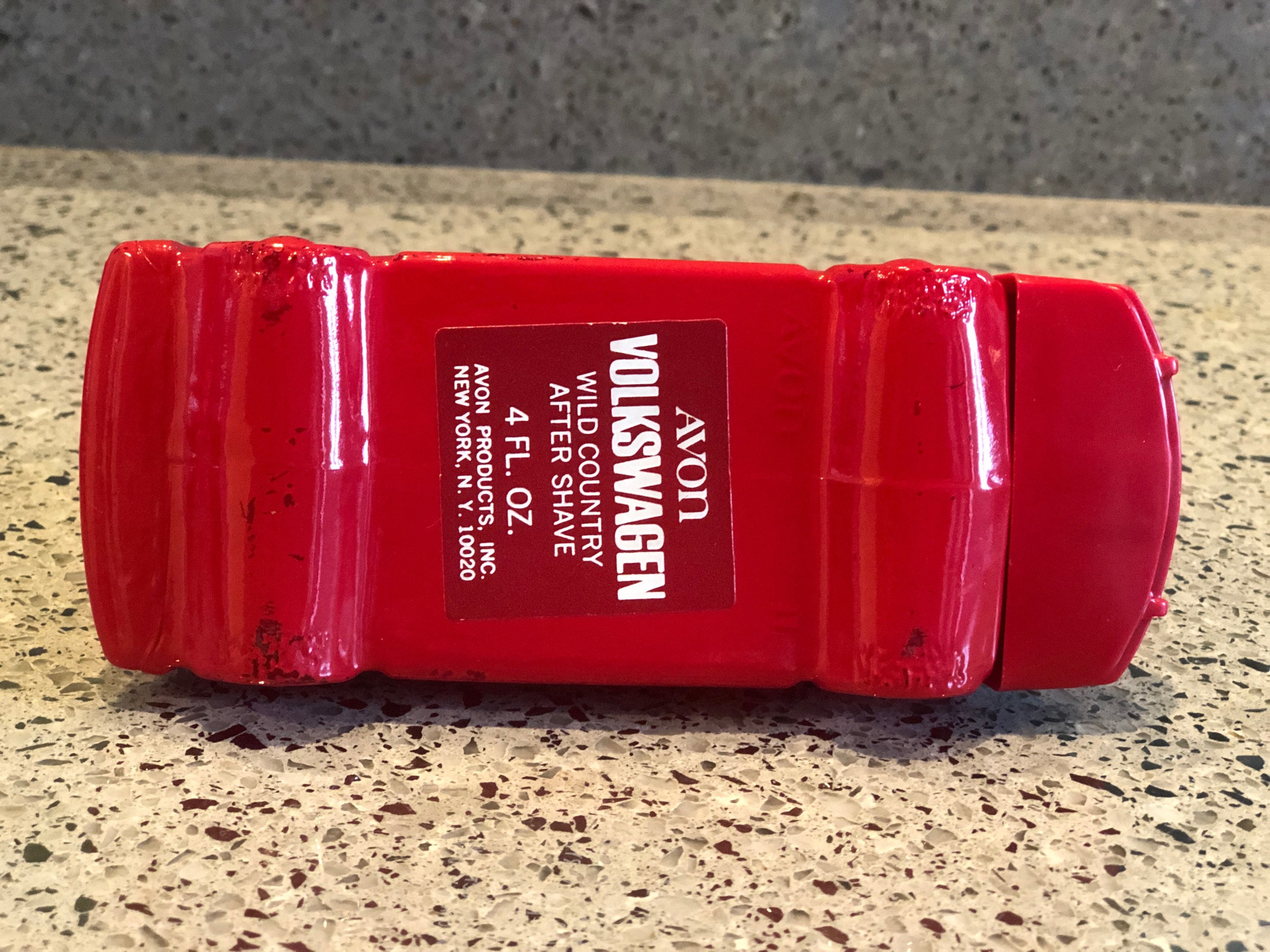 AVON VW Collectible Bottle Vintage 1970s Opaque Red - Etsy
