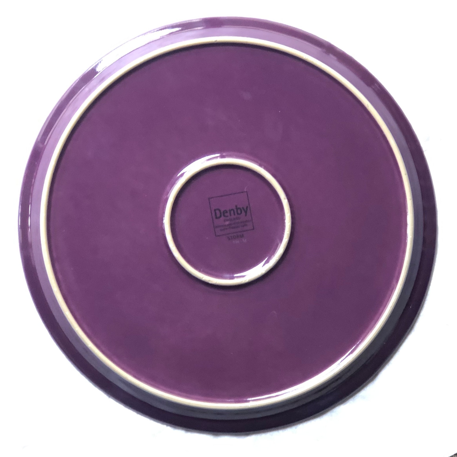 Denby Storm 13” Chop Plate, Plum Stripe - Etsy