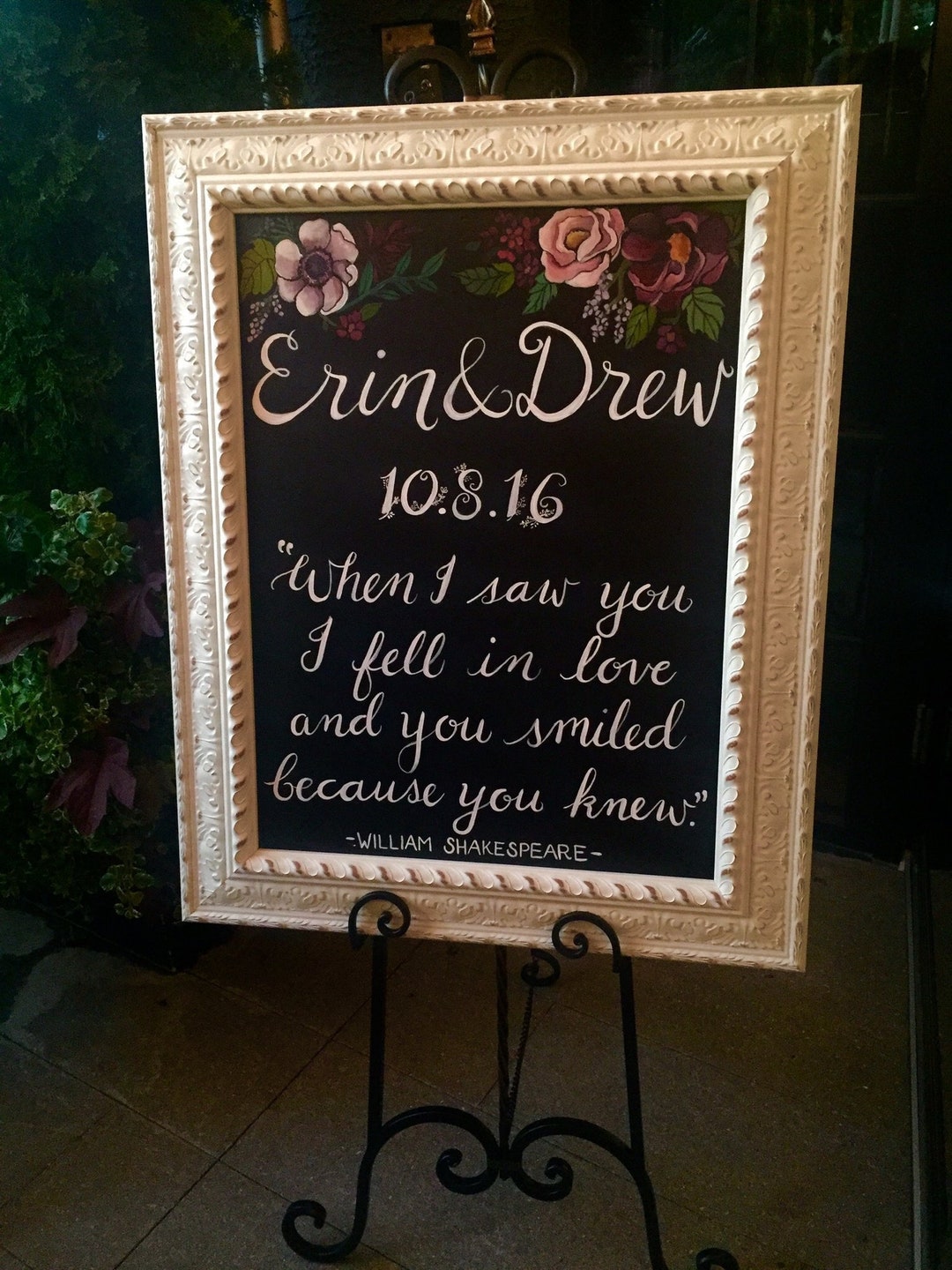 Custom Hand Painted Wedding Signs - Etsy