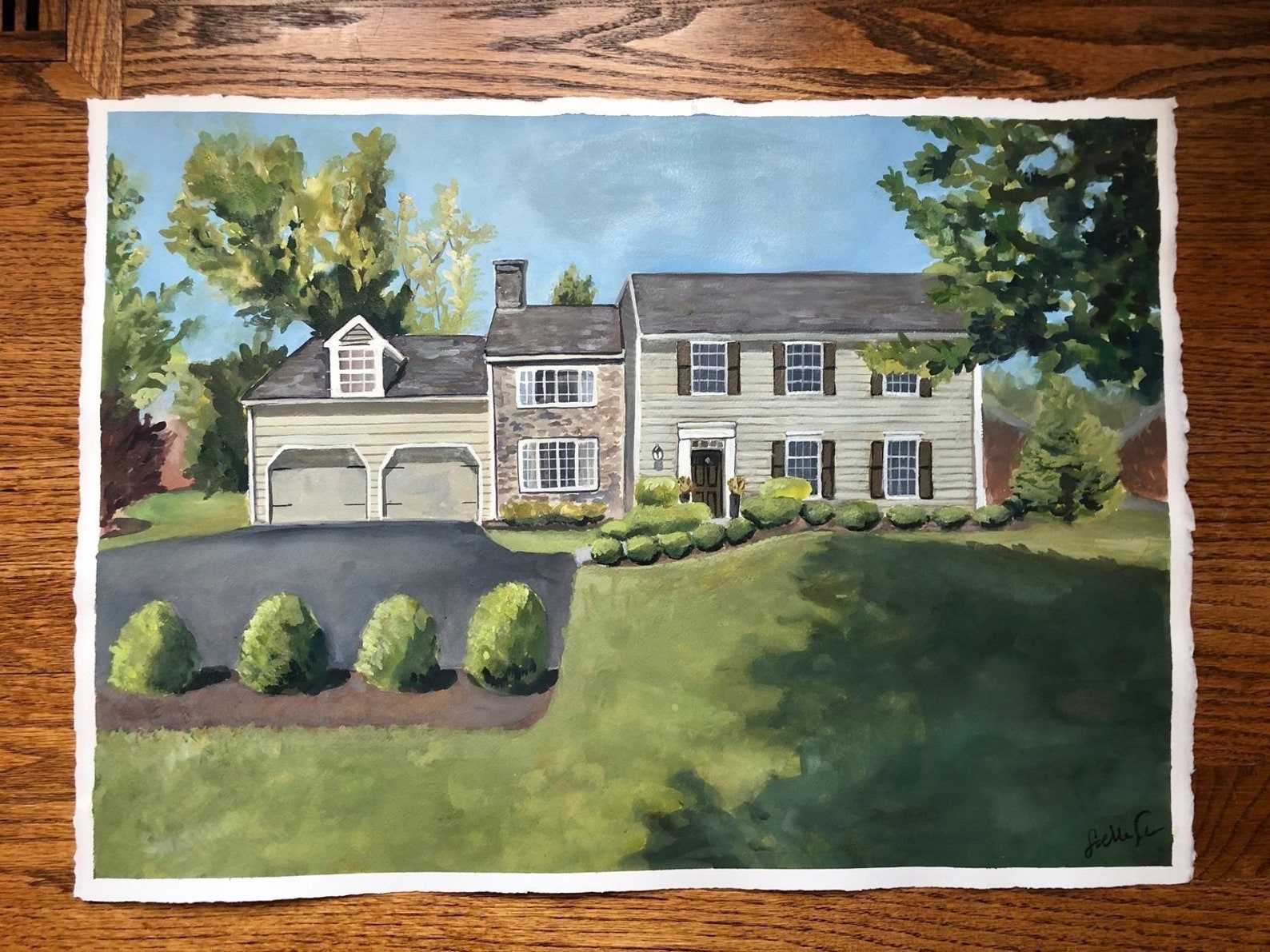 Custom Home Portraits - Etsy