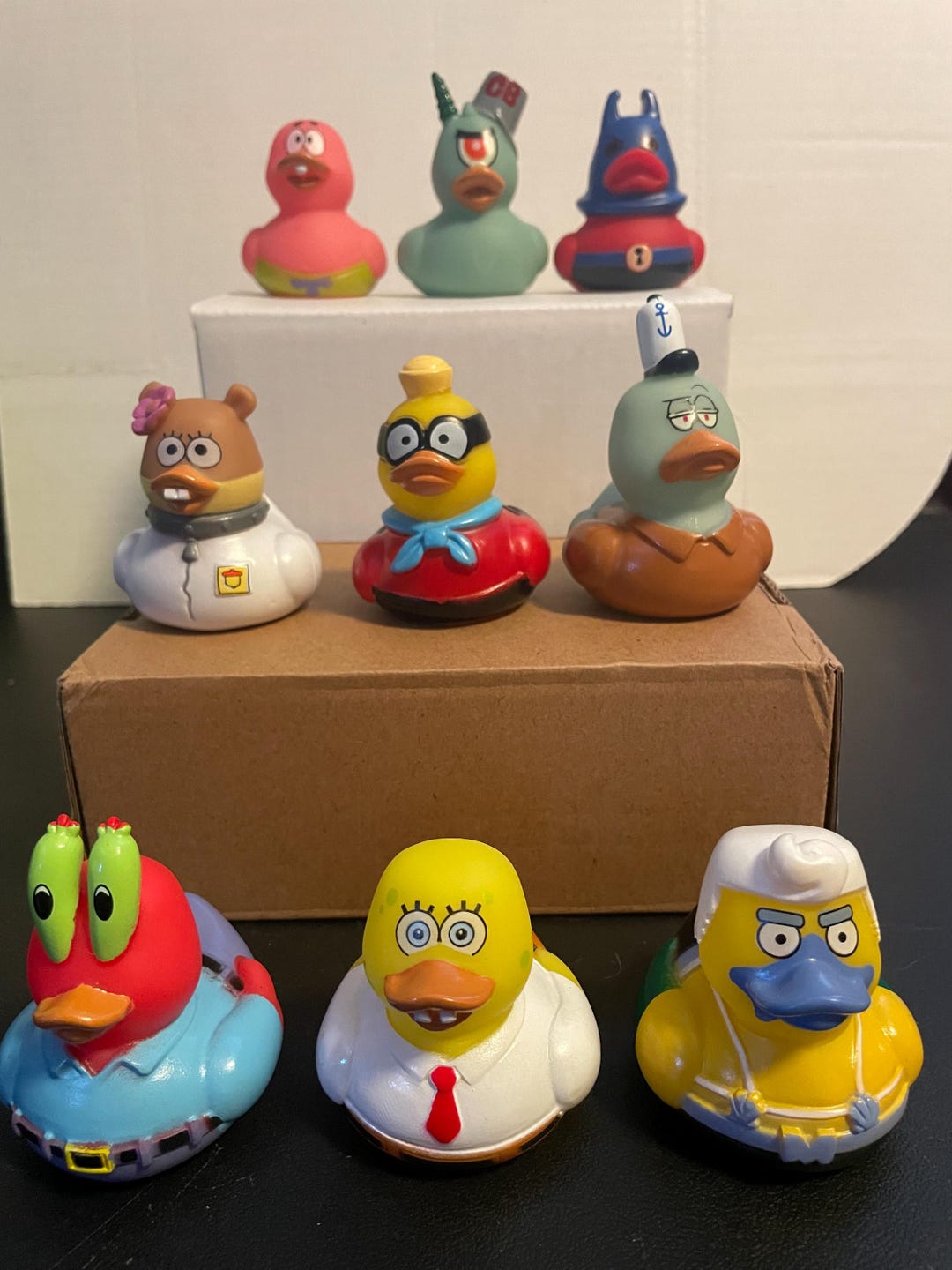 JEEP / SPONGEBOB Rubber Duck Movie Cartoon Characters 3 or 9 PACK - Etsy