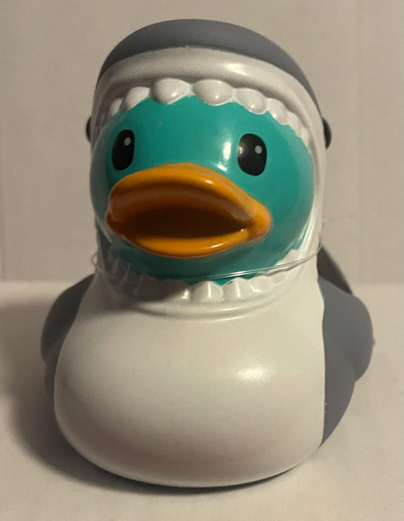 SHARK Duck Duck Jeep Rubber Ducky 3 Inch Tall - Etsy