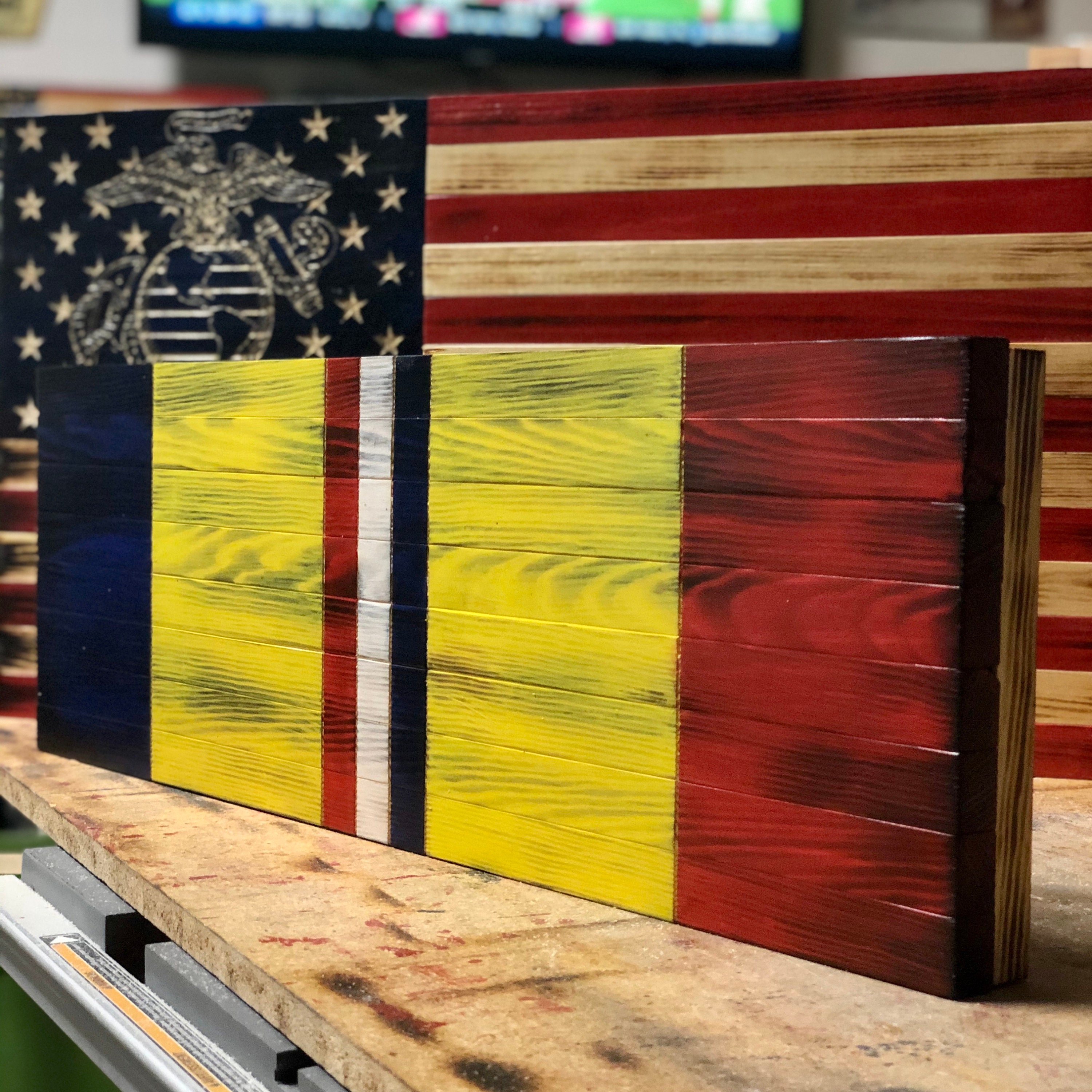 25x8" Wooden Combat Action Ribbon, Military Ribbon, USMC, CAR - Etsy