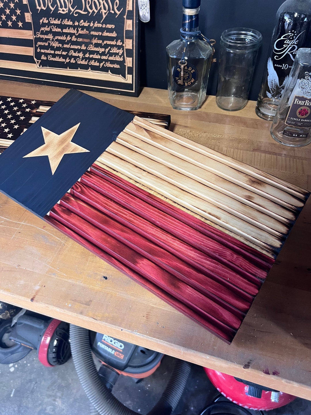 Desk Challenge Coin Holder, Texas Flag - Etsy