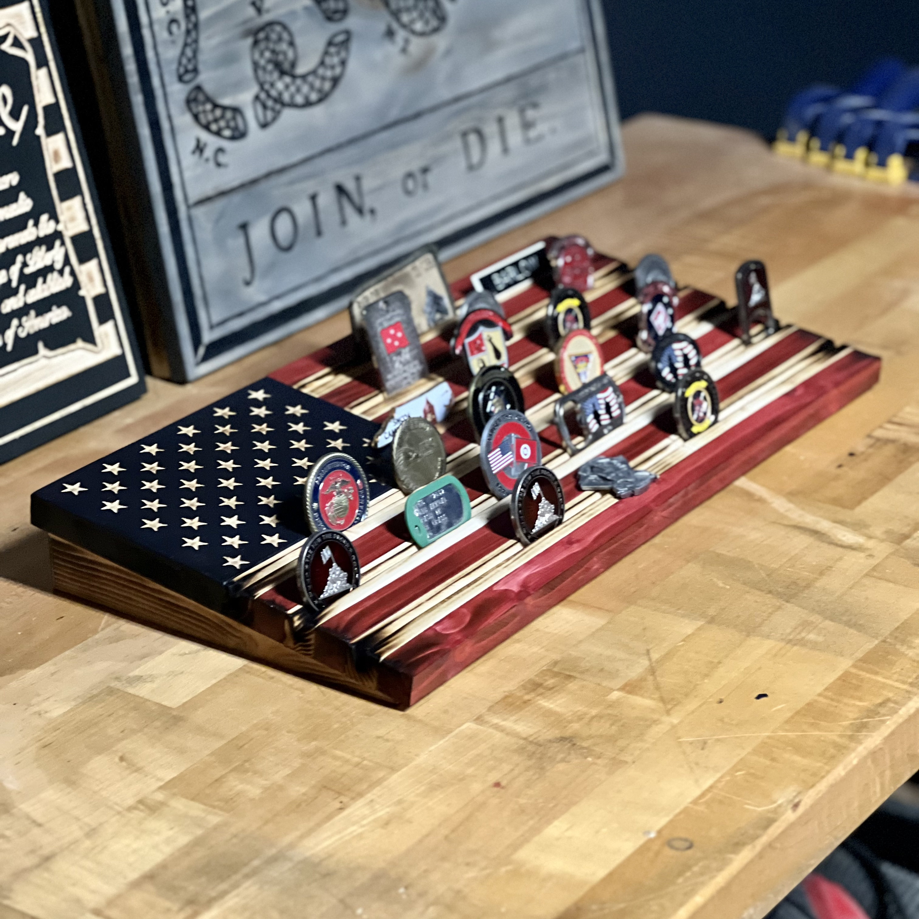 Desk Challenge Coin Holder - Etsy