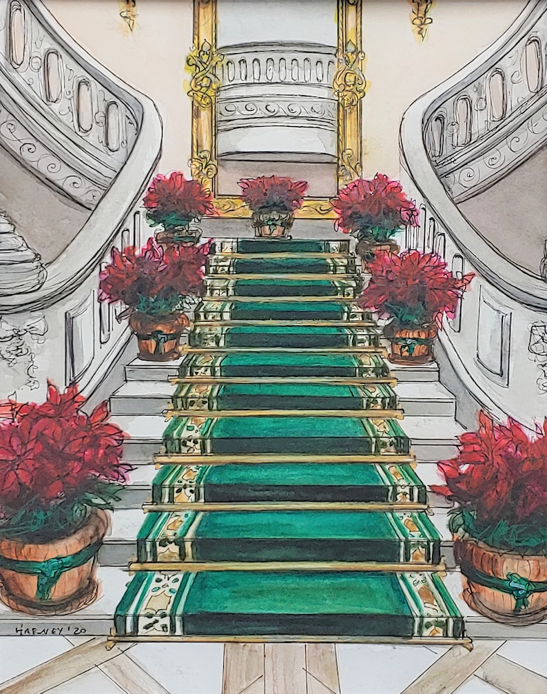 Custom Wedding Venue Watercolor Painting, Original Anniversary Gift - Etsy