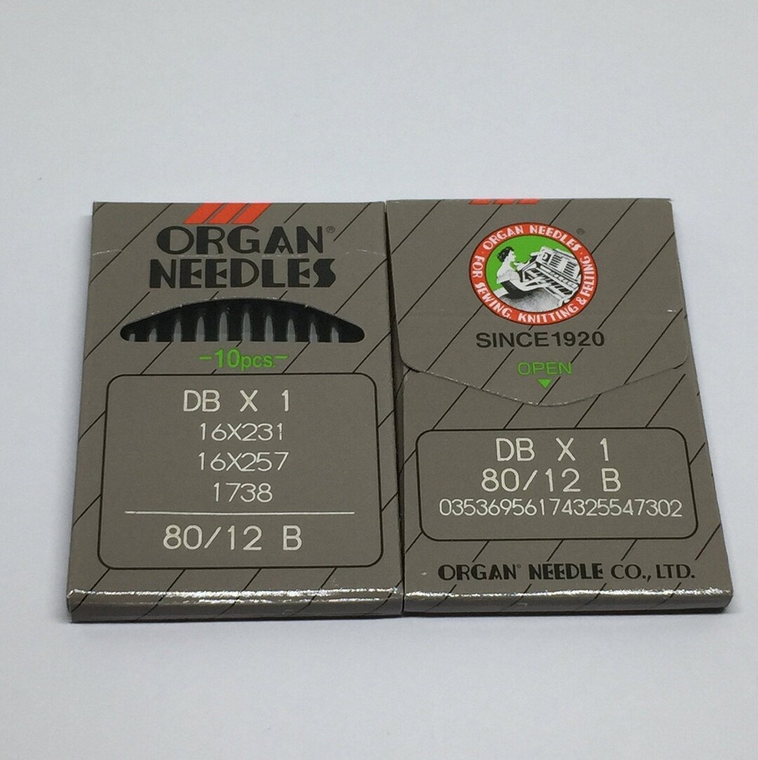 16x257, 16x231, Dbx1, 1738 Size 12/80 Ball Point Sewing Machine Needles ...