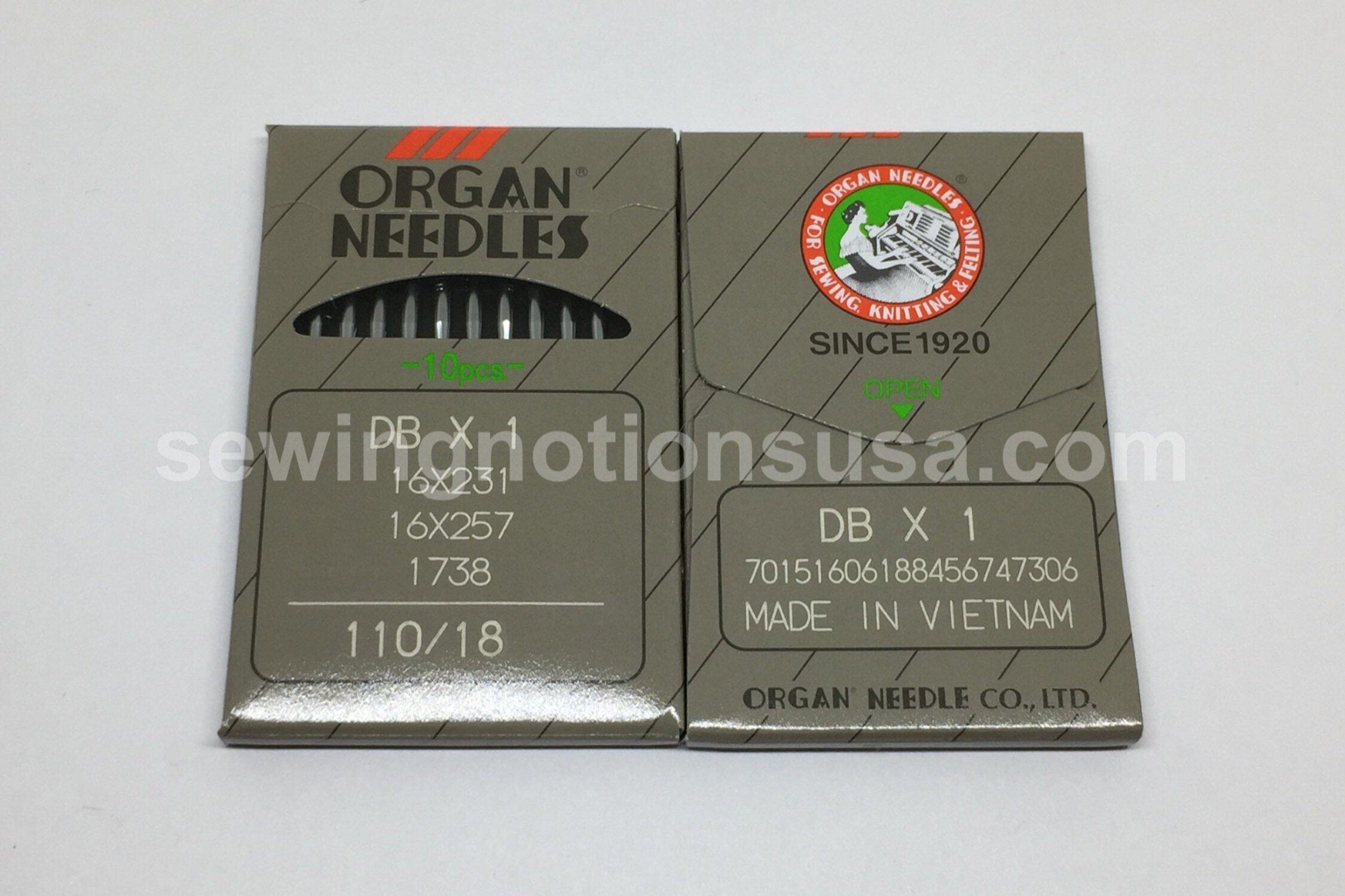 16x257, 16x231, Dbx1, 1738 Size 110/18 Sewing Machine Needles Singer ...