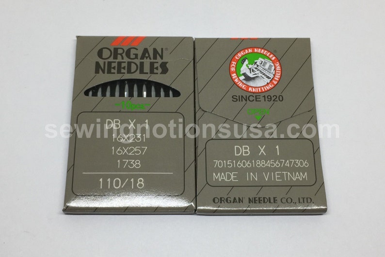 16x257 16X231 DBX1 1738 Size 110/18 Sewing Machine Needles - Etsy