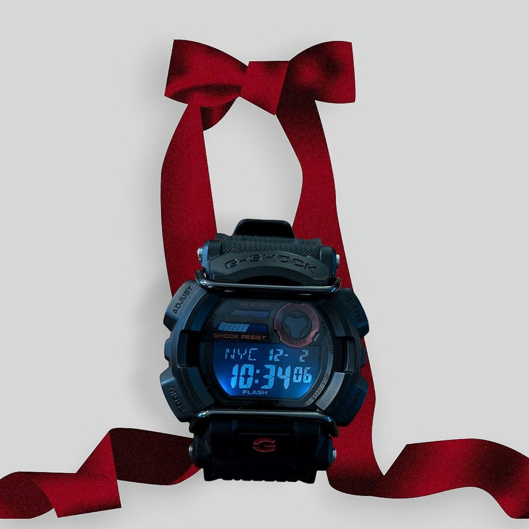 Men's Wristwatch Casio GD-400/3434 Quartz G-shock Digital Blk/red - Etsy