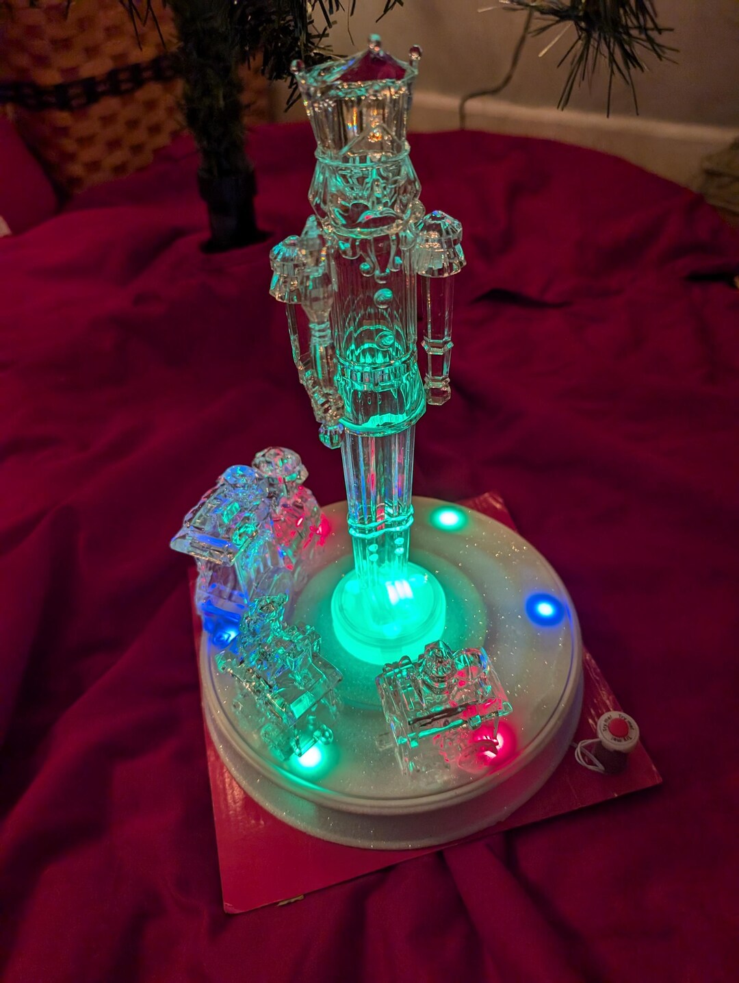 13 Acrylic Nutcracker & Train Animated Tabletop Decor With Lights and ...