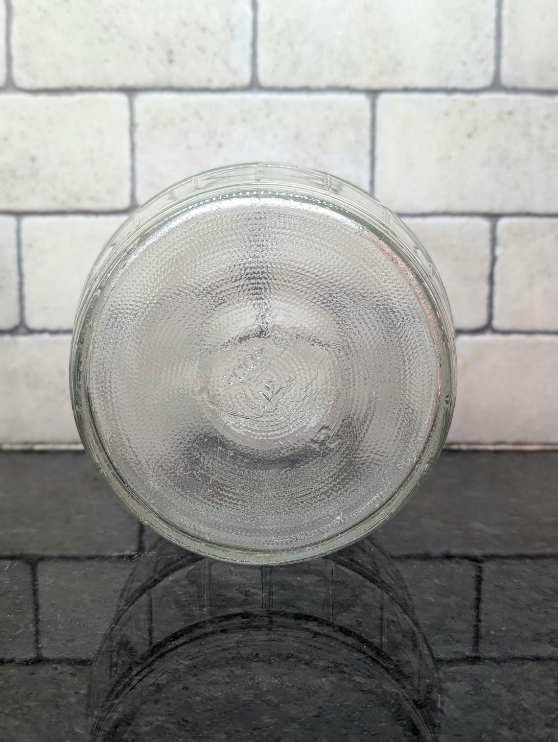 Large Vintage Glass Pickle Barrel Jar (no Lid) - Etsy