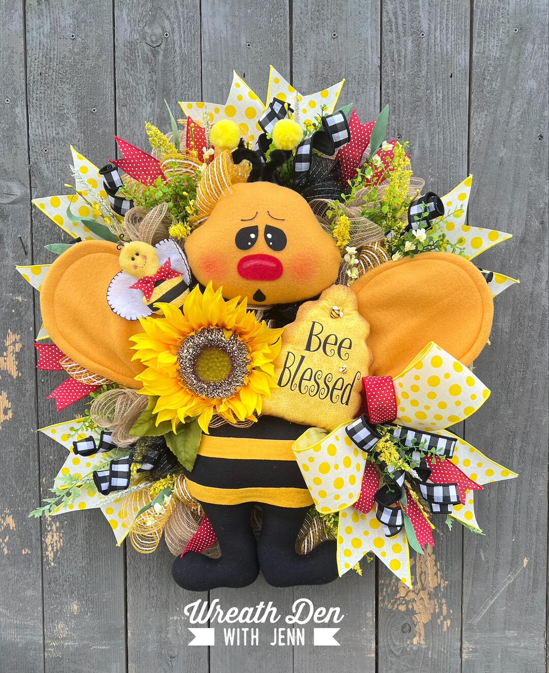 Bee Blessed Wreath - Etsy