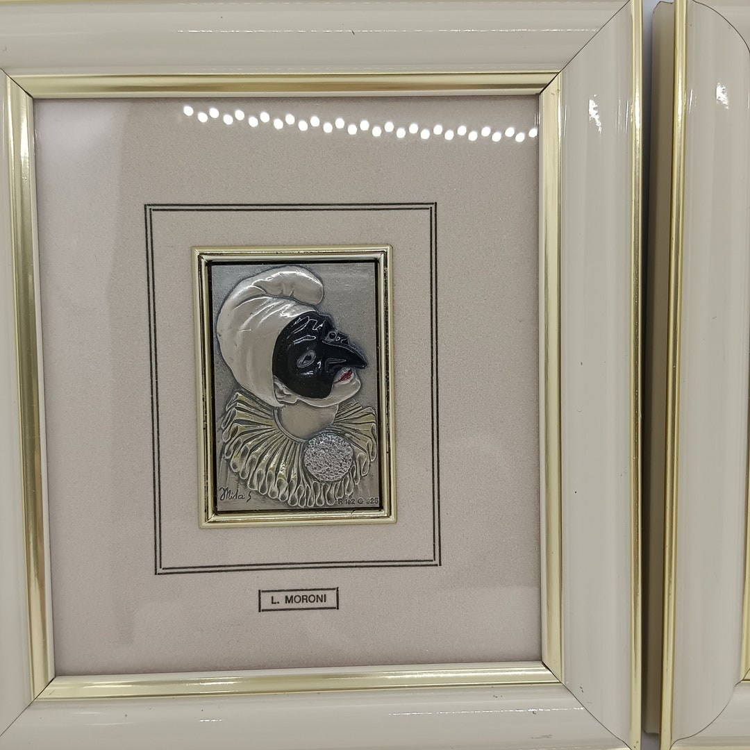 Set of 2 L Moroni Pierrot Clown Series, Vintage 1990's, NEW Condition ...