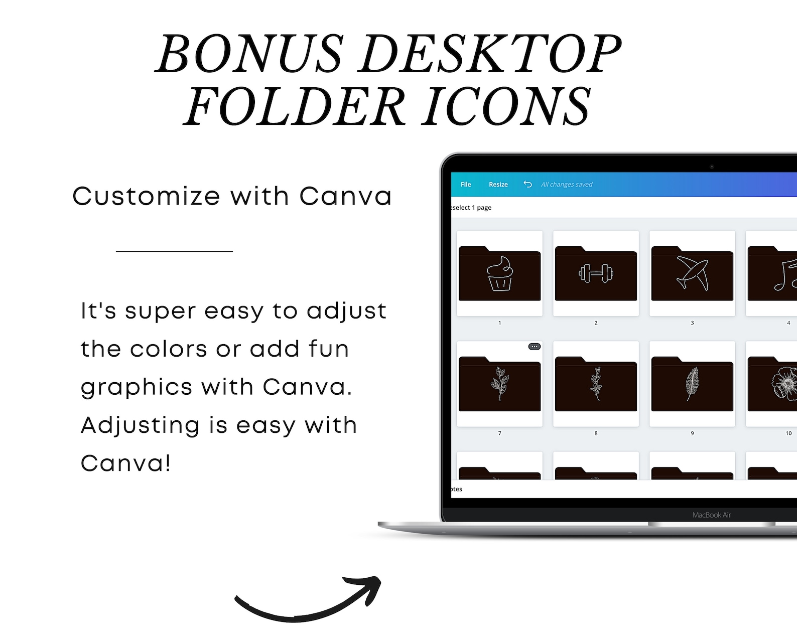 Minimalist Desktop Wallpaper Organizer Editable in Canva Desktop ...