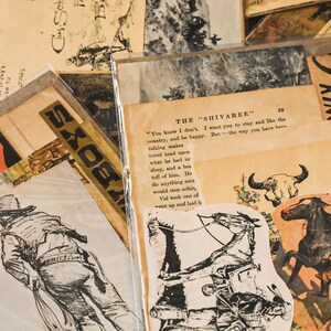 Vintage Western Scrapbook Kit - Etsy