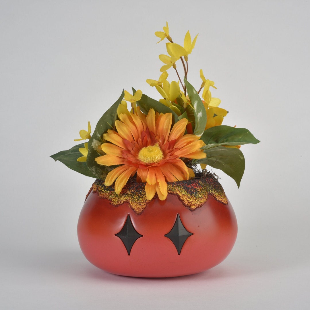 Pyro Planter Genshin Impact Inspired Slime Pot Fire Themed Nerdy Garden ...