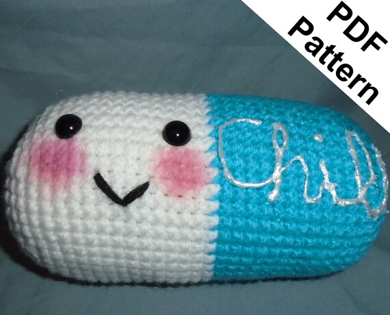 Cuddle Size Chill Pill Crochet Pattern | Etsy