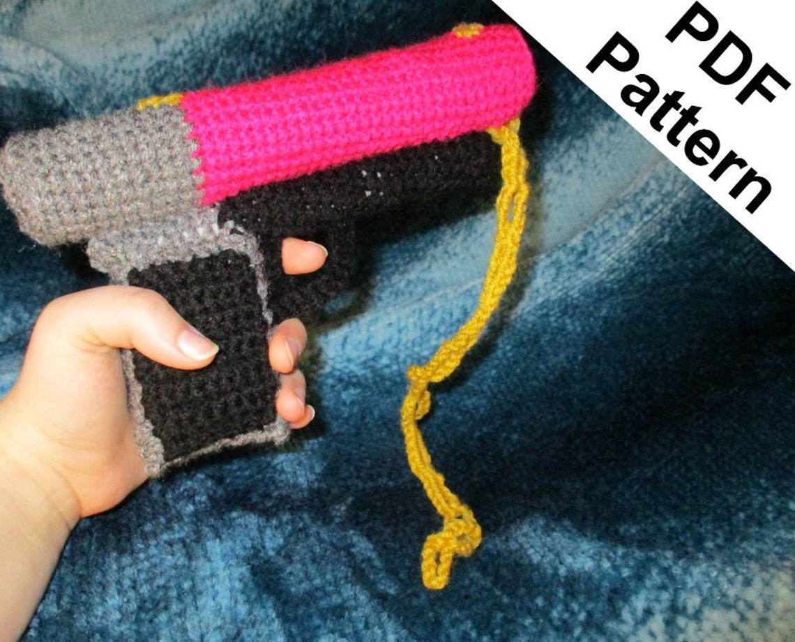 Gun Version 2 Crochet Pattern - Etsy