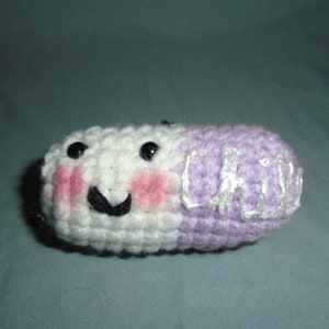 Chill Pill Keychain Crochet Pattern - Etsy