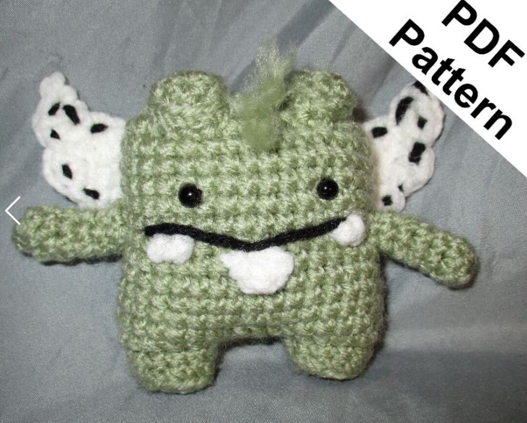 Moko the Bogger Monster Keychain Crochet Pattern - Etsy