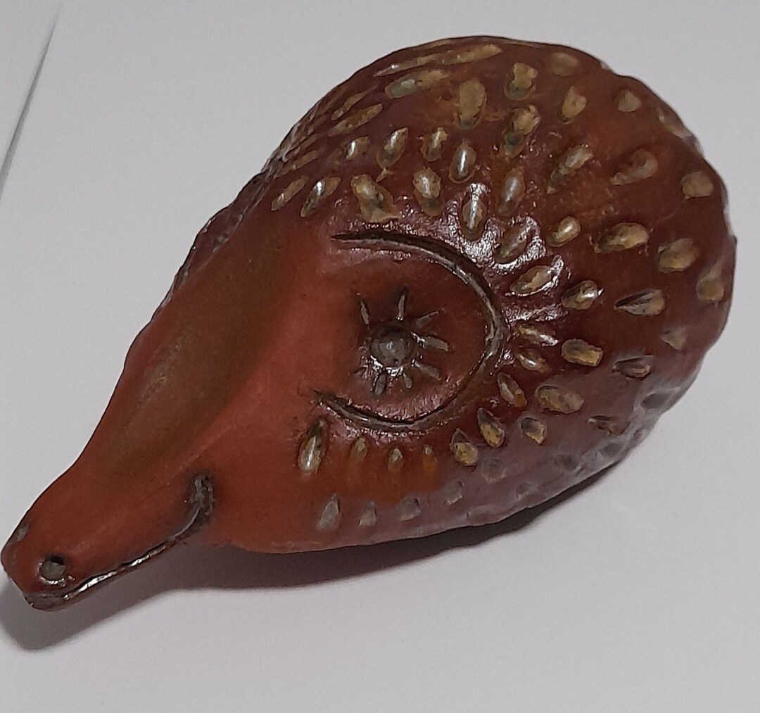 Vintage Studio Pottery Echidna Figurine With Makers Mark PP. - Etsy