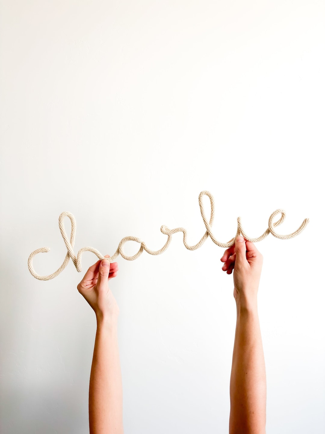 Customized Knitted Wire Name Sign for Bedroom, Office, and Playroom - Etsy