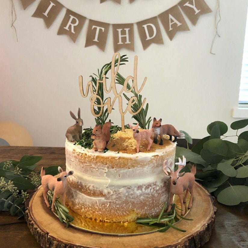Wild One Cake Topper Birthday Cake Decoration First Birthday | Etsy