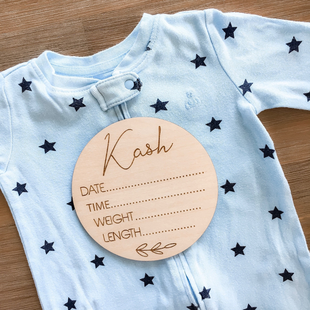 Baby Wood Sign Newborn Baby Sign Baby Nursery Decor New - Etsy