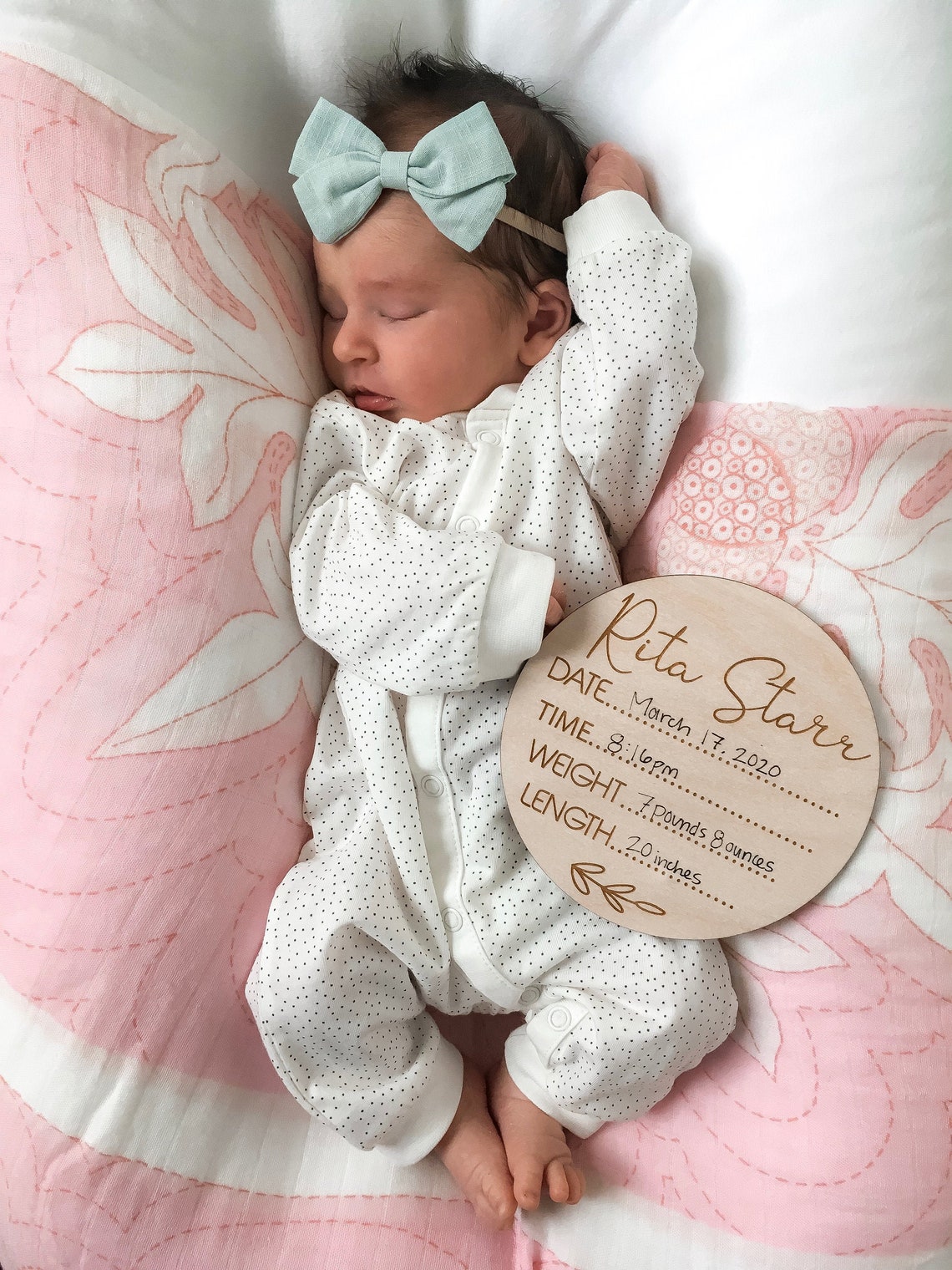 Baby Wood Sign Newborn Baby Sign Baby Nursery Decor New | Etsy