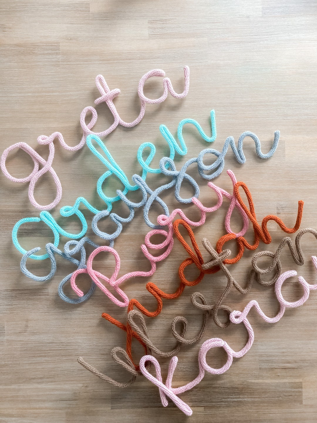 Handmade Knit Wire Name Sign for Children's Rooms and Nursery Decor - Etsy